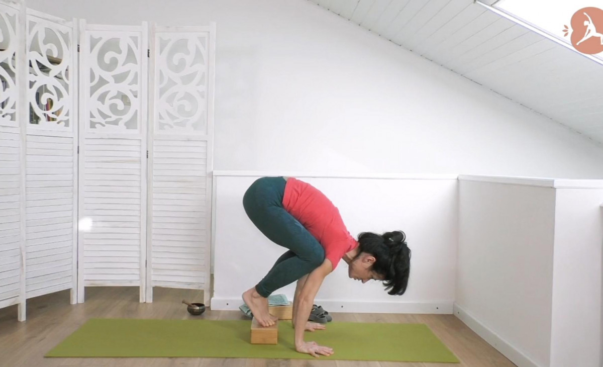 Bakasana - Pratica yoga con la tecnica della posizione del corvo